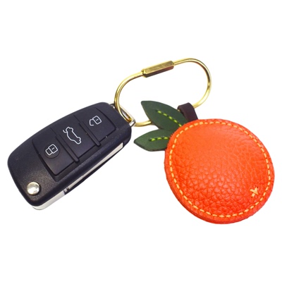 头层牛皮【心想事“橙”】挂件