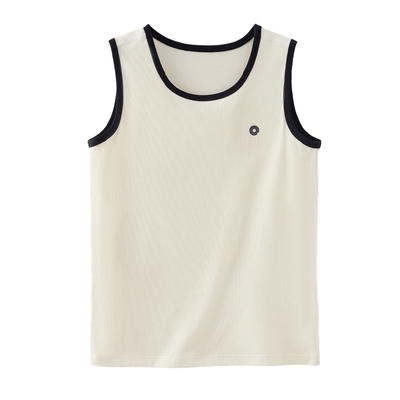 Q21无杯垫遮凸点排汗背心A类大童外穿女童无袖圆领打底上衣夏季薄