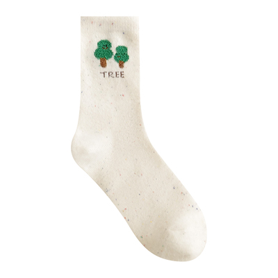 Himade女生加绒加厚保暖中筒袜子