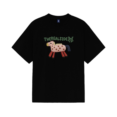 PNJ潮牌童趣波点小马刺绣短袖