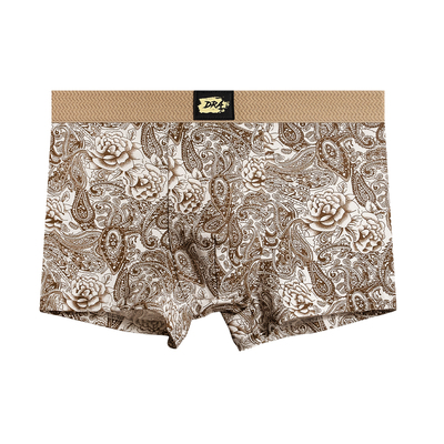 男士内裤棉质男生2025新款透气舒适平角裤10A抗菌潮流印花四角裤