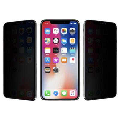 防窥膜苹果钢化玻璃膜黑边保护膜