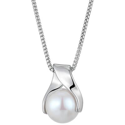 鱼尾珍珠项链女925银轻奢小众