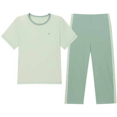 铜牛亲舒净爽棉圆领家居服清爽2026春夏新款睡衣家居女套装VJ144