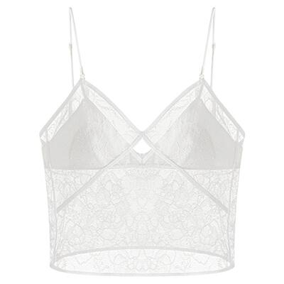 里性 LIVARY MIO 翩翩 细肩带真丝蕾丝法式内衣美背背心女