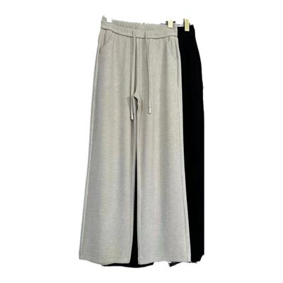 檬芬齐7639精品女裤假一罚十 保证质量2024春秋季款休闲款阔腿裤