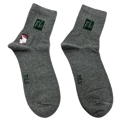 POLO秋冬新品中筒纯棉女袜