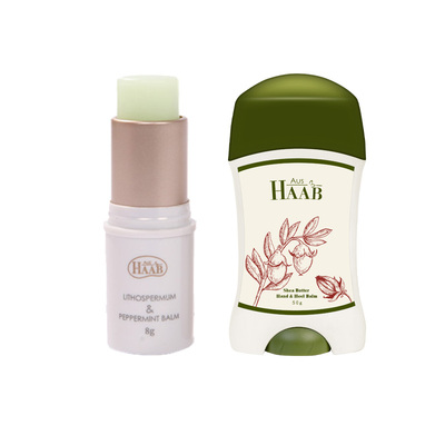 【自营】【包邮】HAAB紫草薄荷膏乳木手足膏防干裂修护清凉舒缓