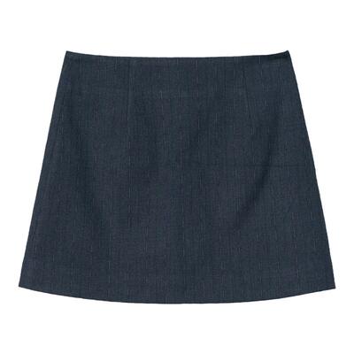 多着TR混纺面料小A短款半身裙