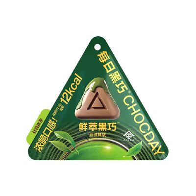 每日黑巧鲜萃黑巧抹茶味巧克力