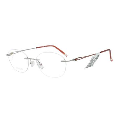 思柏（STEPPER）女款无框钛镜架