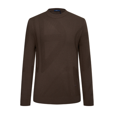 堡尼秋冬新品商务圆领毛衣休闲羊绒羊毛衫修身针织衫男JQ633193B