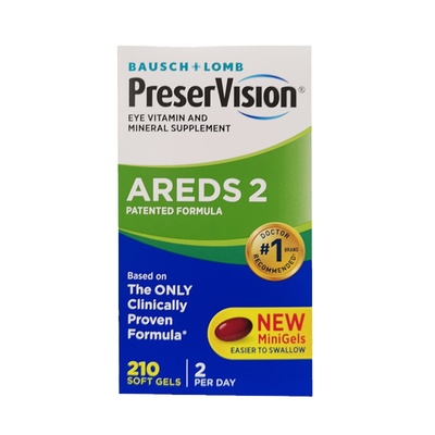 现货/美国Bausch Lomb博士伦博视康近视护*眼疲劳叶黄素