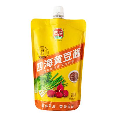 立减福利四海黄豆酱400g*3袋蒸蘸拌炒非转基因大豆调味真材实料