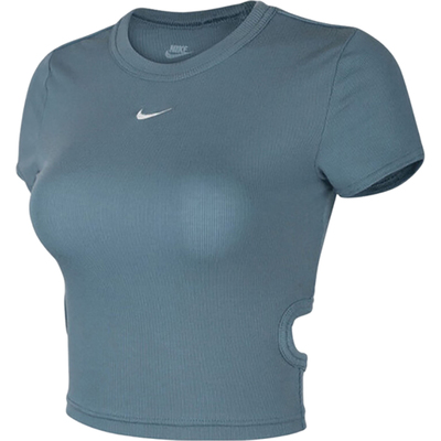 Nike/耐克正品2025夏季款女士针织修身经典运动短袖HJ0720-006