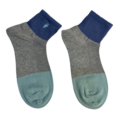 正品POLO袜子男春夏薄全棉网眼松口中筒袜撞色防臭运动短袜潮3886