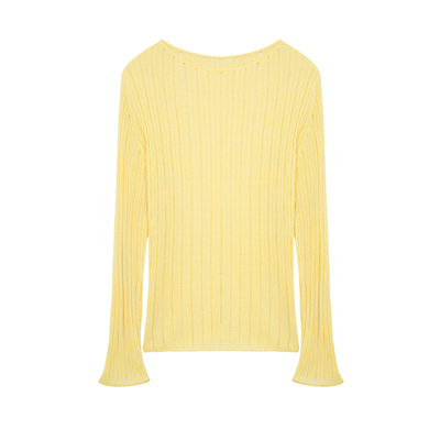 WITTYFOX镂空羊毛真丝针织衫