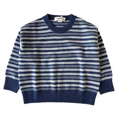 蒙威飒休闲男宝宝山羊绒条纹