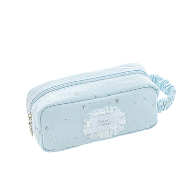 RosyPosy柔设星星花边笔袋小众不撞款初中女生2025新款高颜值ins风大容量文具收纳包可爱治愈系娃包痛包