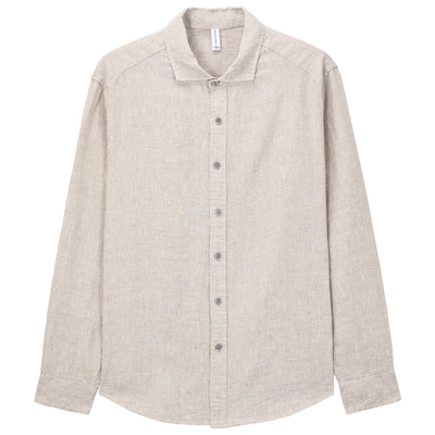 MindBridge亚麻长袖衬衫
