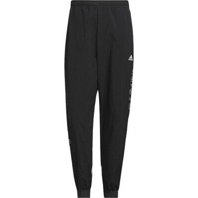 Adidas/阿迪达斯官方正品Wording男士梭织束脚日常运动裤IM8764