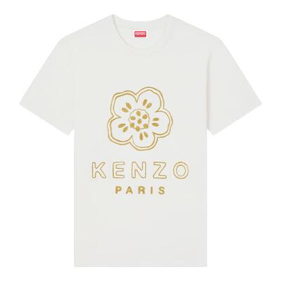 【季末特惠】KENZO 26春夏新品 男女同款BOKE海棠花修身T恤衫