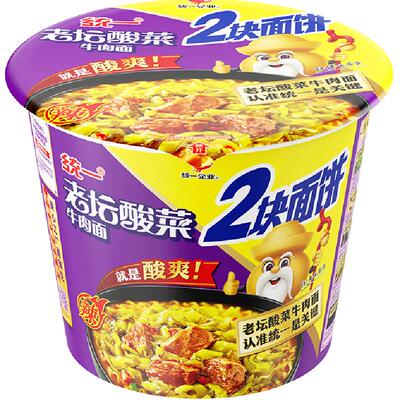 统一老坛酸菜155g×12桶