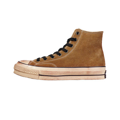 Brigham大圣秋冬高帮翻毛皮复古男女款加厚牛皮休闲硫化鞋B200