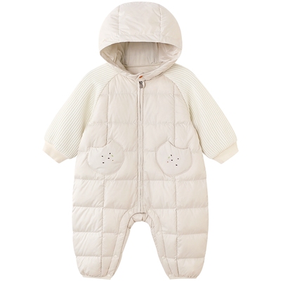 英氏羽绒服秋冬保暖男童连帽