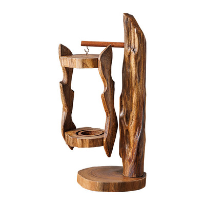 泰国原木风灯复古创意烛台户外