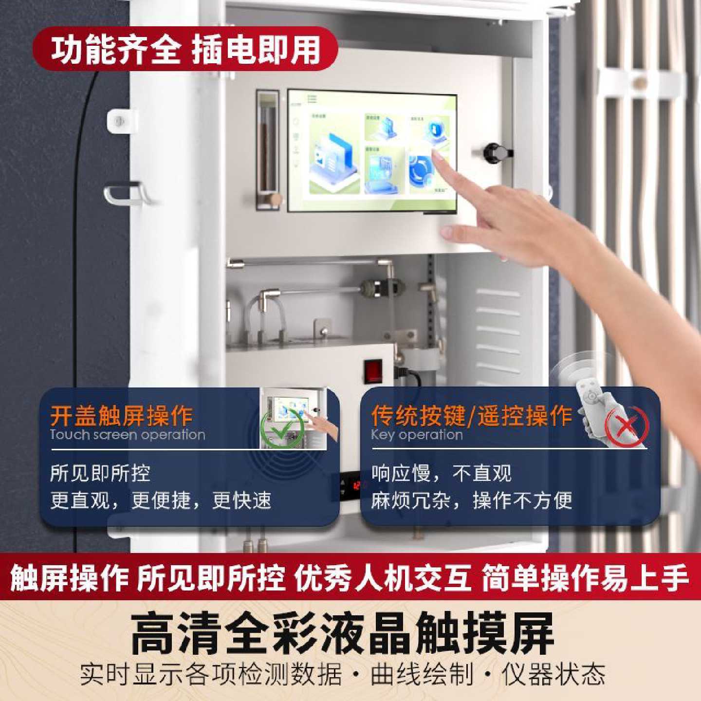 全程高温伴热氦气分析仪空分提纯烟气除尘除水 He 在线分析设备