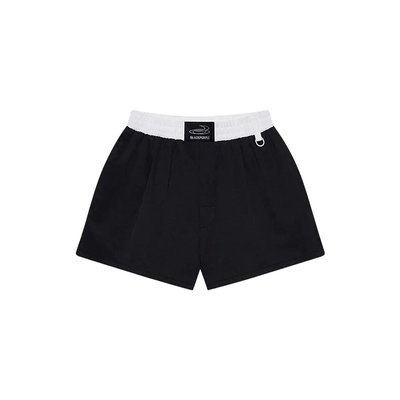 BLACK PURPLE Phase Sagging Shorts_黑色 MUSIN韩国官网直邮进口