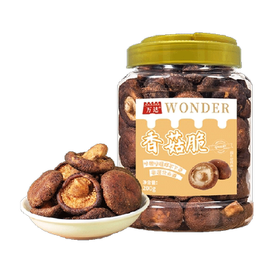 万达香菇脆自然原味酥脆200g
