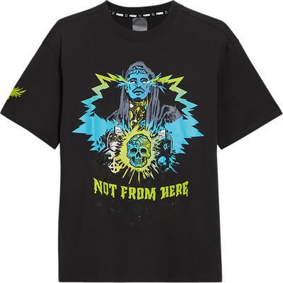 Puma/彪马官方正品 MELO BLUE HIVE 男士印花短袖T恤625146-01