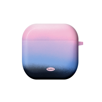 蓝粉渐变可爱光面AirPods保护套