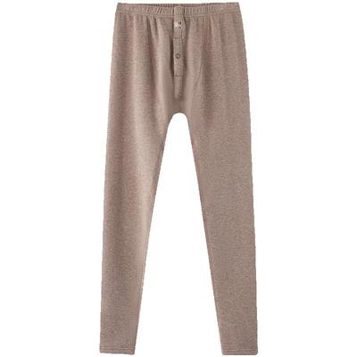 红豆男士加厚发热保暖裤色纺磨毛