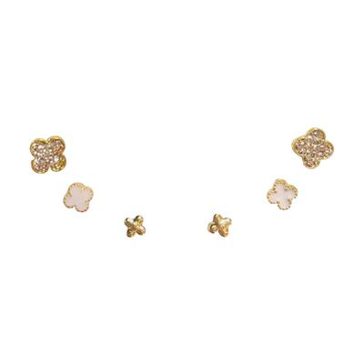 四叶草耳钉套装组合韩国网红