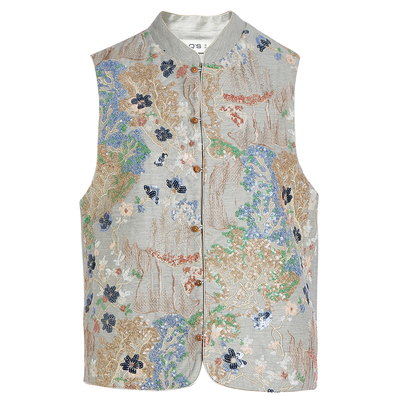 秸熙新中式亮片绣花马夹