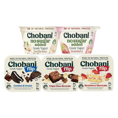 【李佳琦直播间】 Chobani希腊酸奶140g翻趣杯*3+150g杯装*2