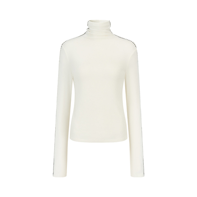 针织上衣女2025新款高领打底衫