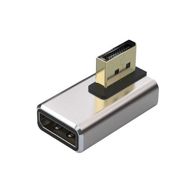 俊达利 1.4版8K标准DP公对母口转接头90度直角弯头母对母延长线电脑显卡显示器Displayport转换器8K60hz高清