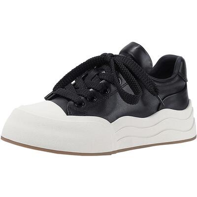 bellalily百搭厚底牛皮透气板鞋