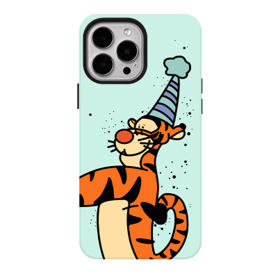 派对跳跳虎适用苹果17promax手机壳iphone16pro菲林磁吸支架个性华为P80小米15小众vivo防摔保护壳oppo卡通风