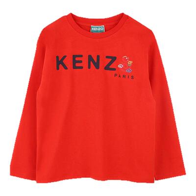 【2025春夏新品】KENZO KIDS童装儿童休闲长袖印花T恤衫K61162