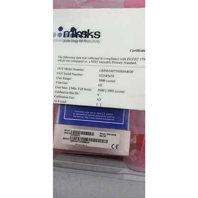 议价MKS 气体流量计GE50A007503R8M020 5000SCCM H2全新现货特价