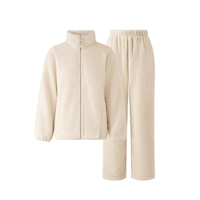 有棵树美丽绒情侣家居服套装