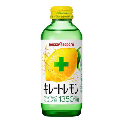 日本进口POKKA柠檬味汽水