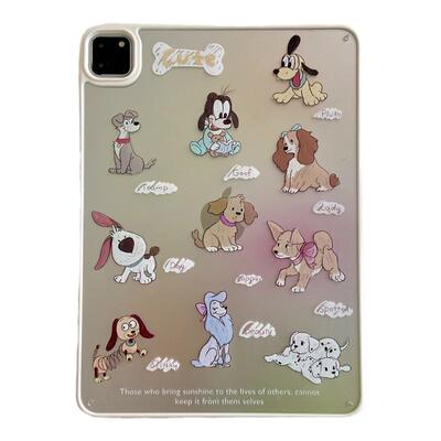 很多小狗iPad亚克力带笔槽保护壳