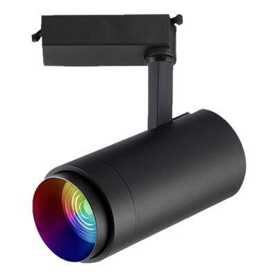 智能七彩轨道灯RGBCW全色彩射灯