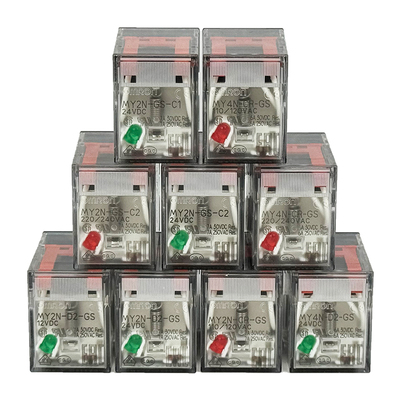 原装正品欧姆龙14脚MY4N-GS中间继电器MY4NJ一J DC24V AC220V 12V